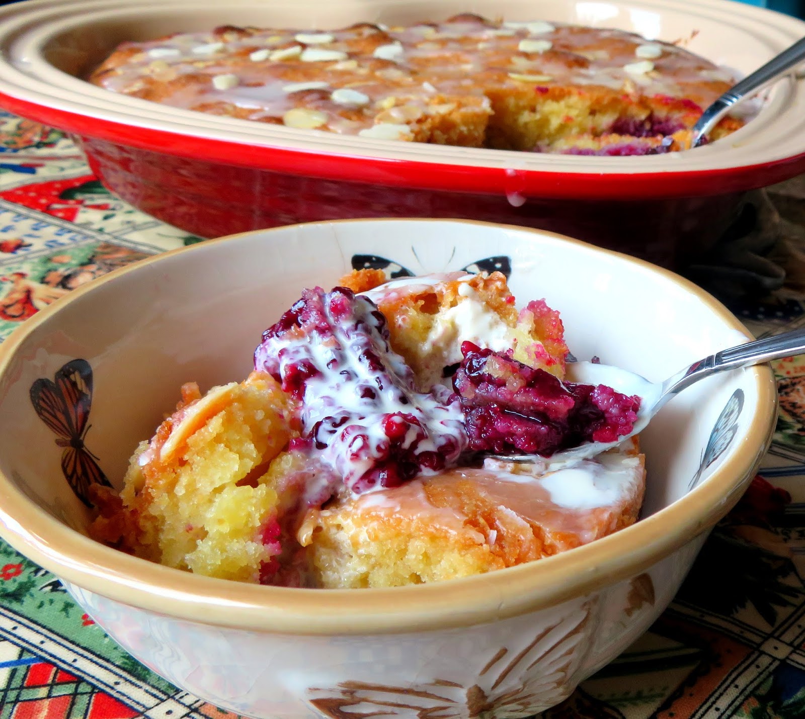 Blackberry Bakewell Pudding | The English Kitchen