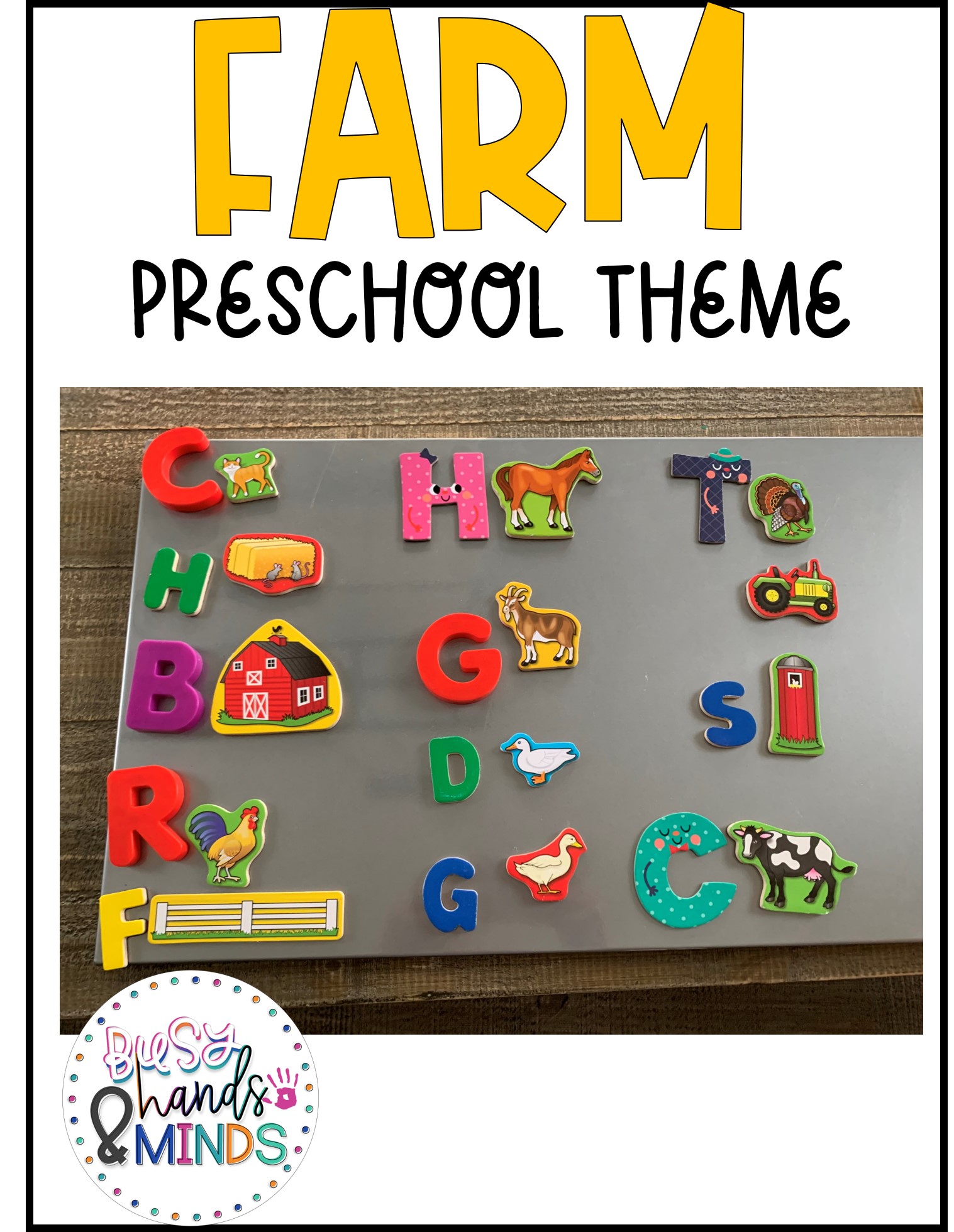 Farm Preschool Theme | Busy Hands and Minds