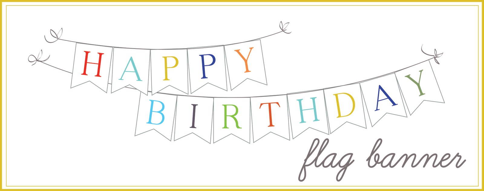 Sissyprint Happy Birthday Banner Sissyprint Happy Birthday Banner