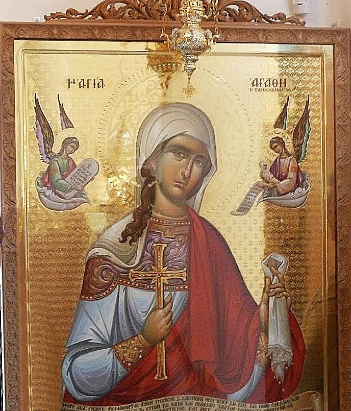 Pictor de Icoane: Sfanta Agata - alternativa la desfranare