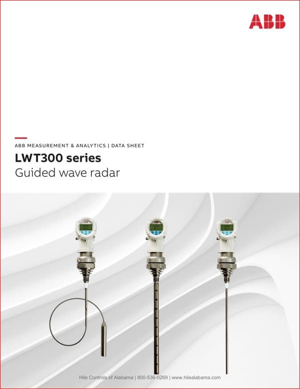 ABB LWT300 Series Guided Wave Radar Data Sheet | The Hile Controls, Inc ...