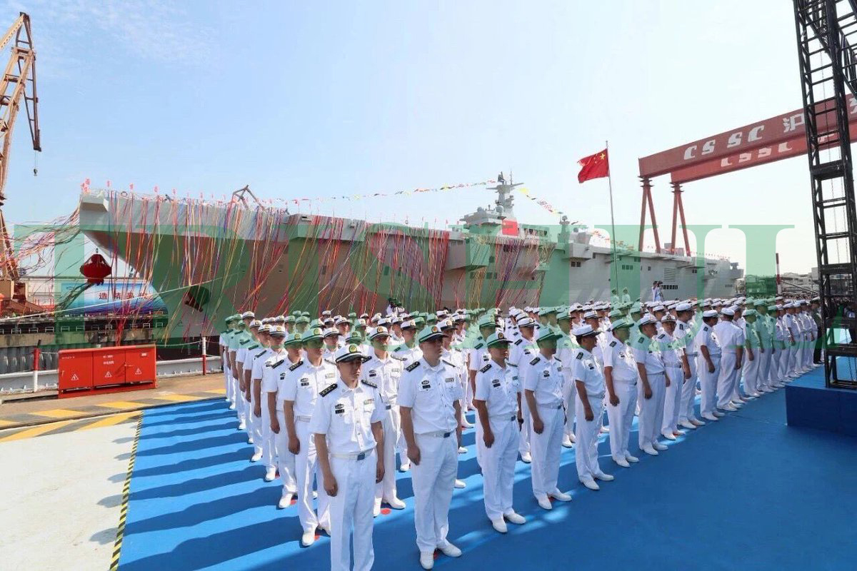 TRISHUL: PLA Navy's First Type 075 LHD Launched