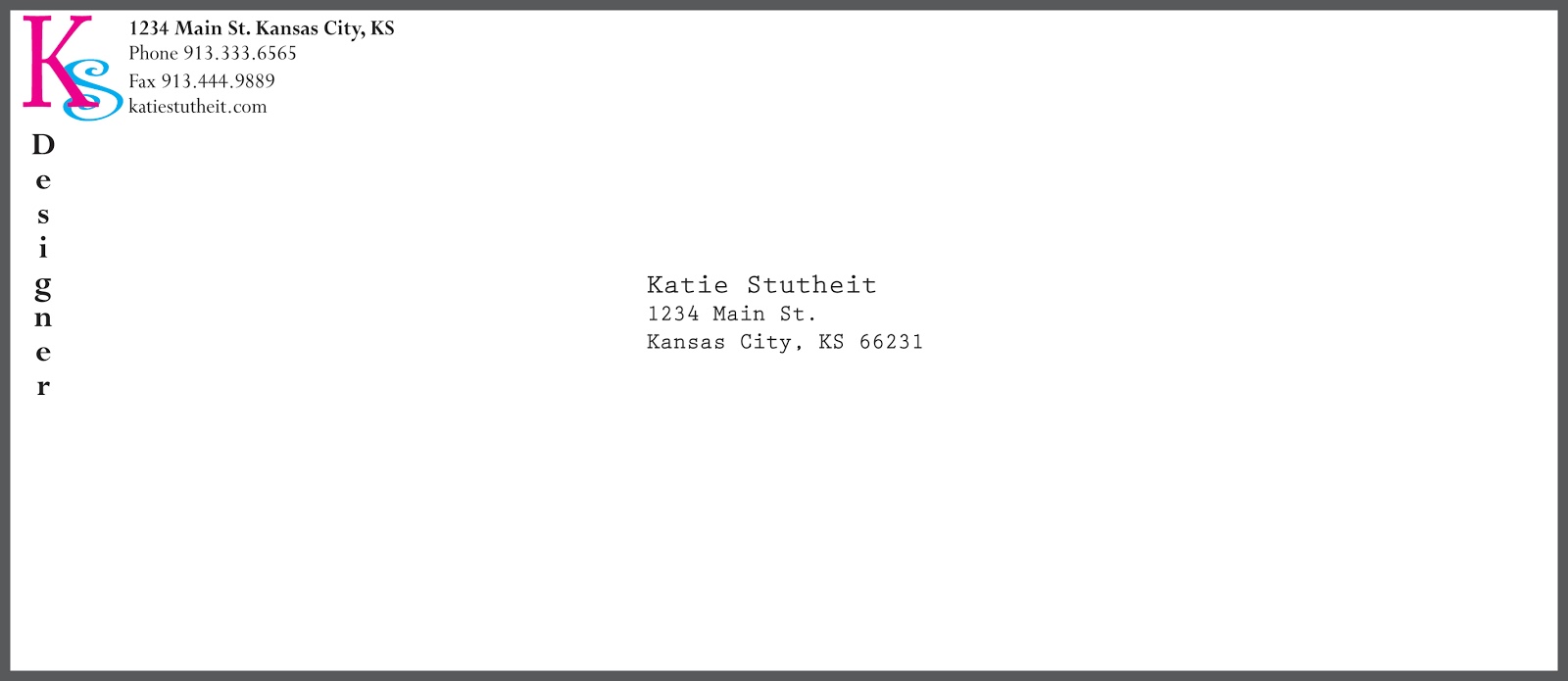 Adv Digital Design Studio: Self Promotion envelope