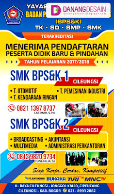 Contoh Desain Banner atau Spanduk SMK Pendaftaran Siswa-Siswi Baru ...