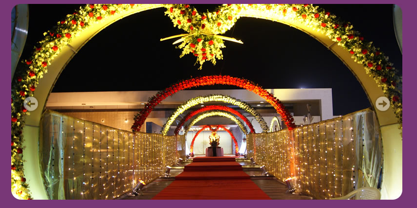 Wedding Planner: Indian Wedding Hall and Mandap Entrance Decorations
