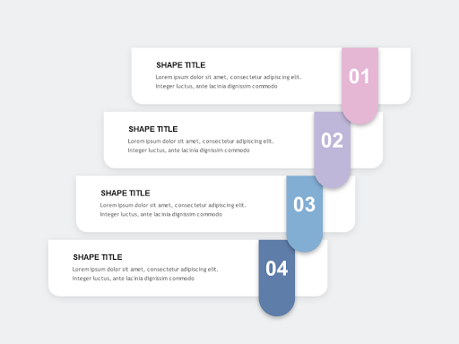 Top Down Number List PowerPoint Templates - PowerPoint Free