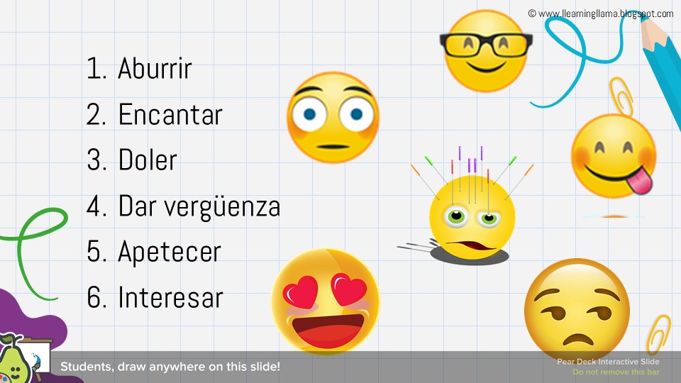 How to Use Pear Deck in Spanish Class - Llearning Llama
