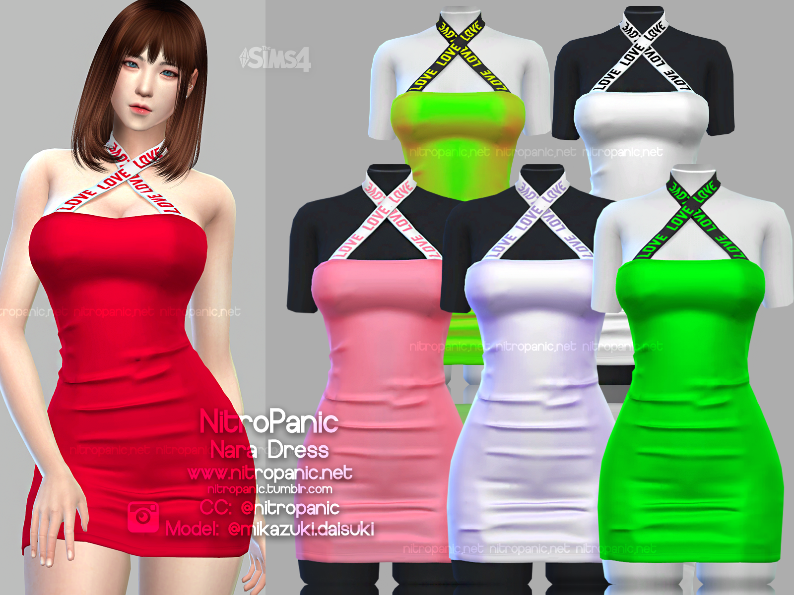 Nara Dress for The Sims 4