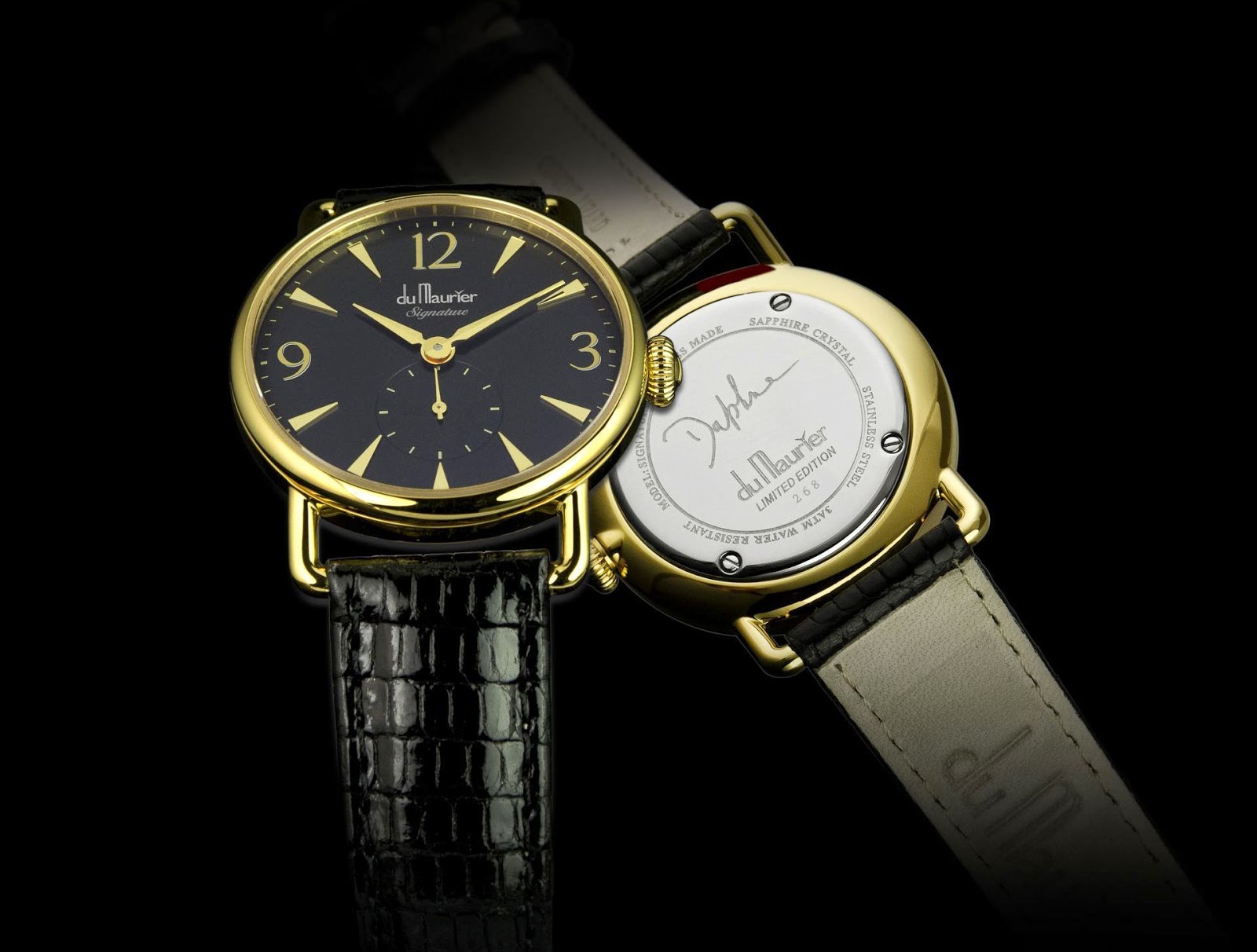 du Maurier Watches – The “Daphne Signature” Black