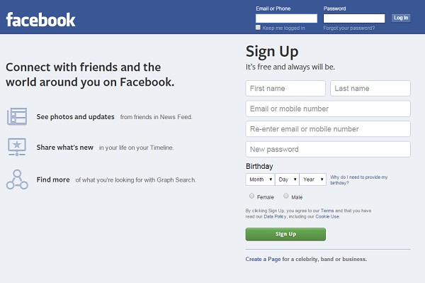 Www.Facebook.com Login Www.fb.com Login Sign Up Sign IN Create Facebook ...