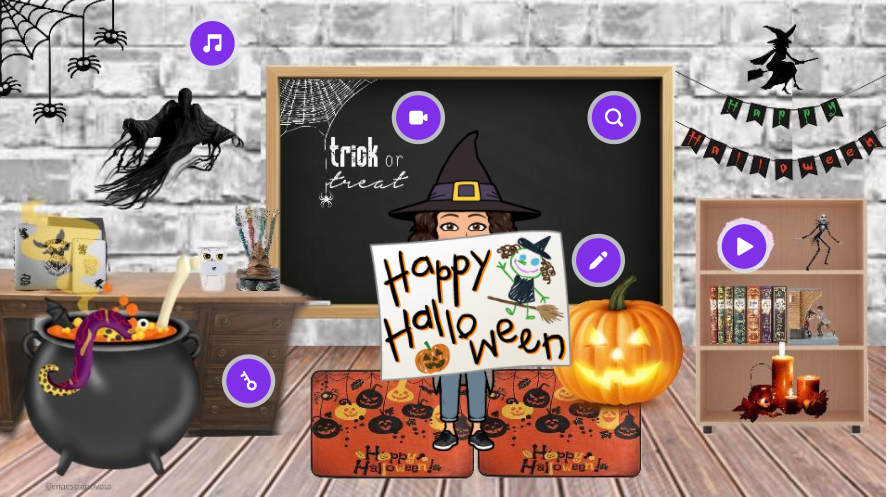 PROYECTO BILINGUE CBM: Halloween Genially ( Virtual Classroom)