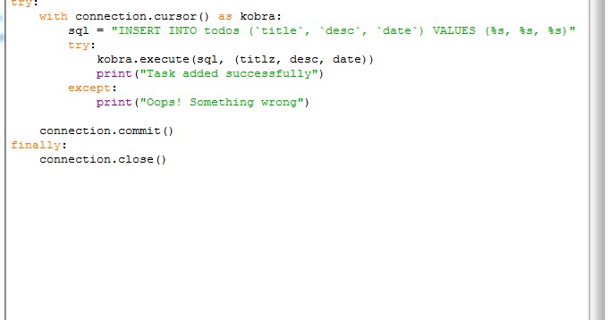 Membuat CRUD Console Python sederhana dengan library PyMySQL | VCode.Tech