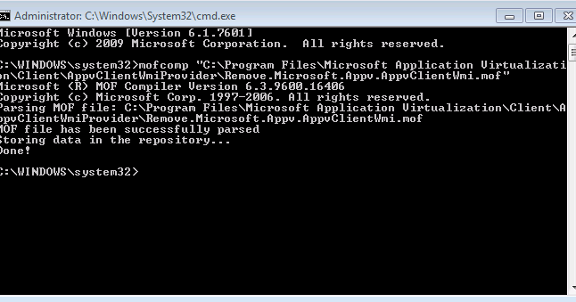 Failed to open the WMI namespace [root\AppV].Error (0x8004100e) - App-V ...