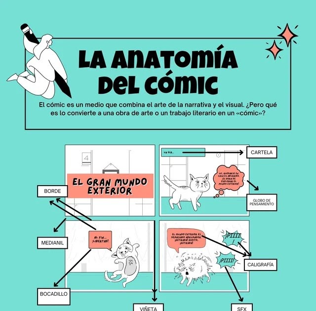 La anatomía del cómic (infografía)
