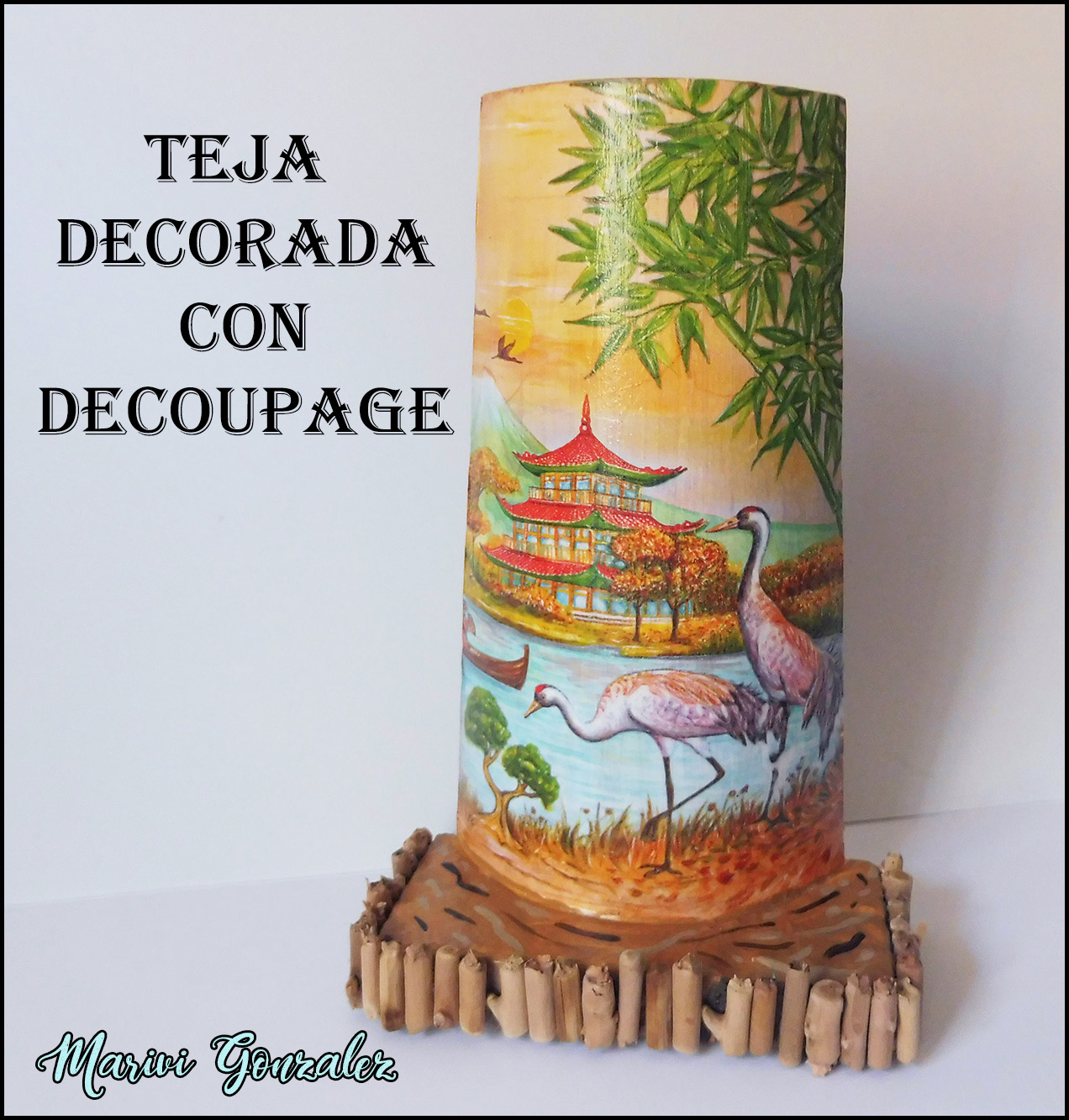 El Rincon de Angela: ¿Tejas de barro para decorar? Decoramos tejas con ...