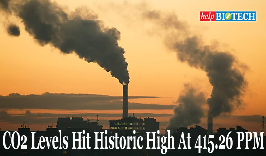 Carbon Dioxide Levels Hit Historic High At 415.26 PPM Carbon Dioxide Levels Hit Historic High At 415.26 PPM