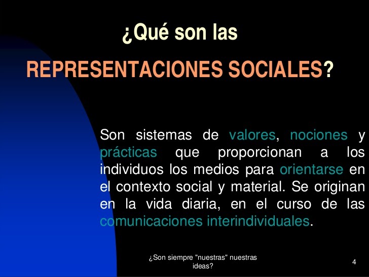 Sociología - Representaciones Sociales