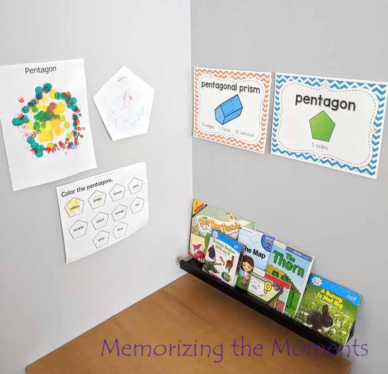 Memorizing the Moments: Tot School Pentagon Activities