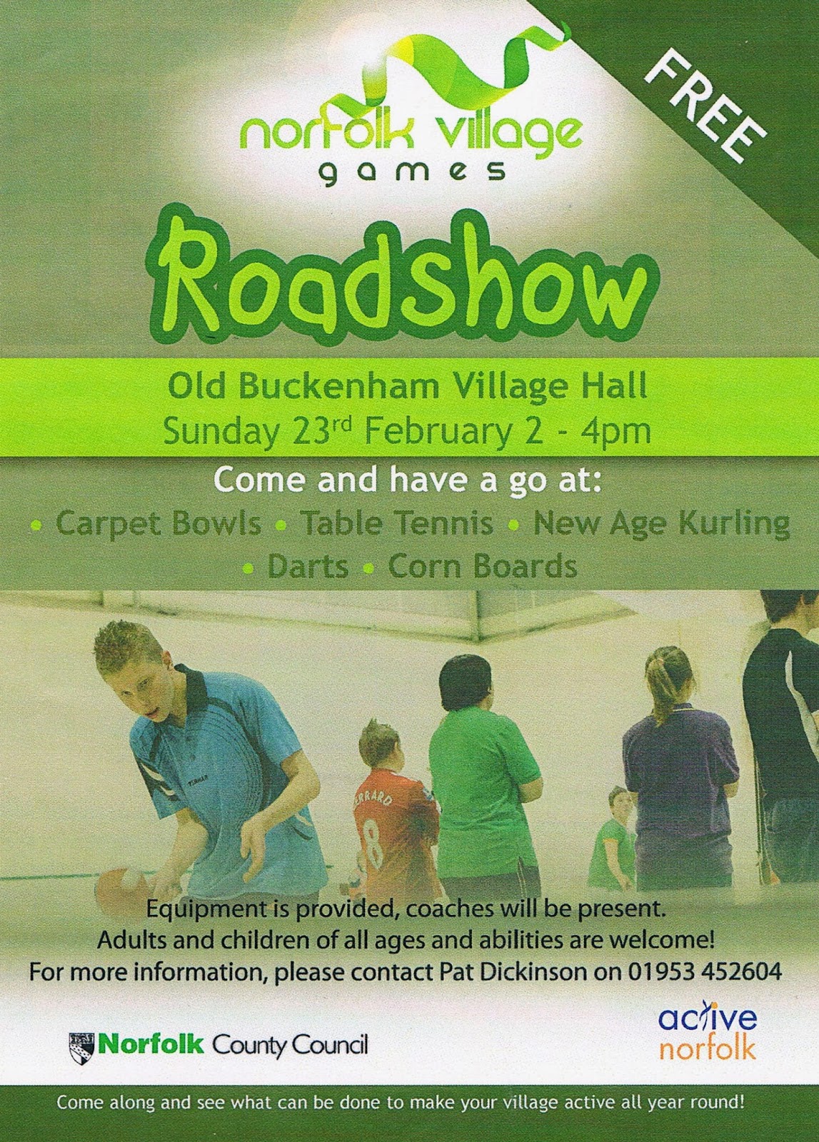 Old Buckenham blog: Try new sports in Old Buckenham