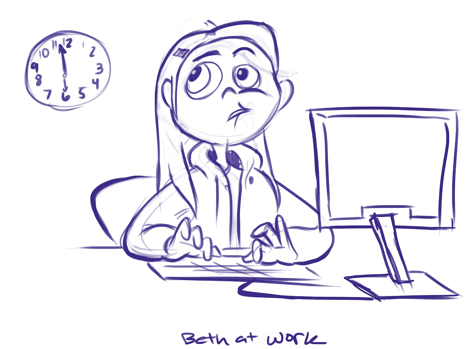 Mark Aguilar's Blog of Drawings: Co workers