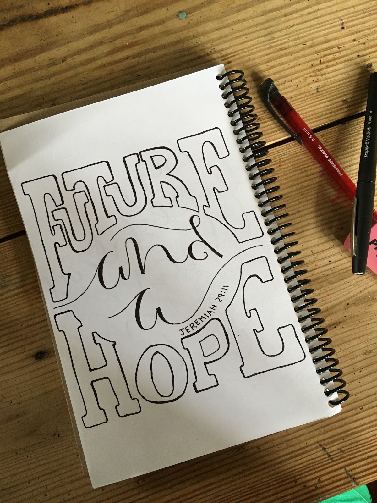 three eighteen: 30 days of Bible lettering: week one