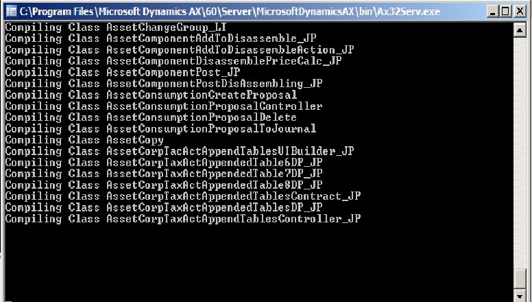 Dynamics AX Technical Blog: Compile Ax 2012 using command prompt / AX compilation using AXBuild