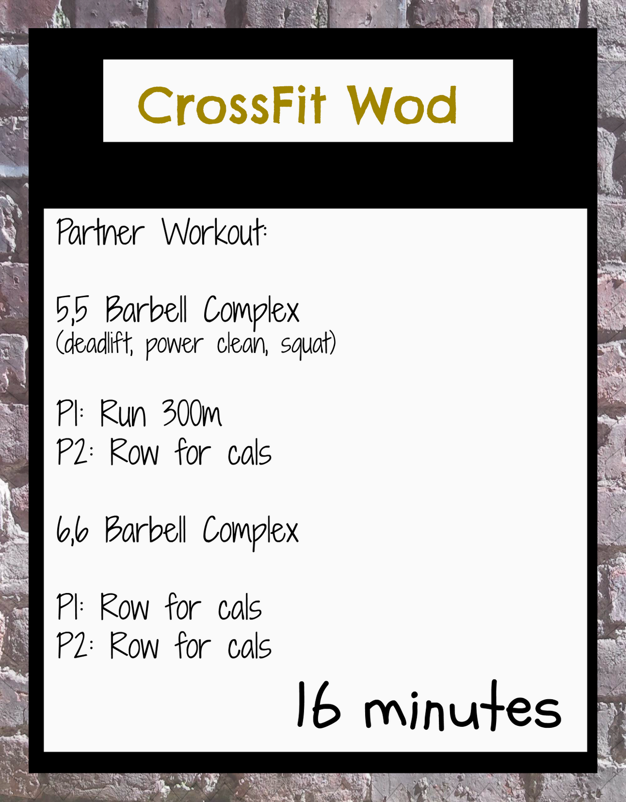 Allison's Miles: CrossFit WODs
