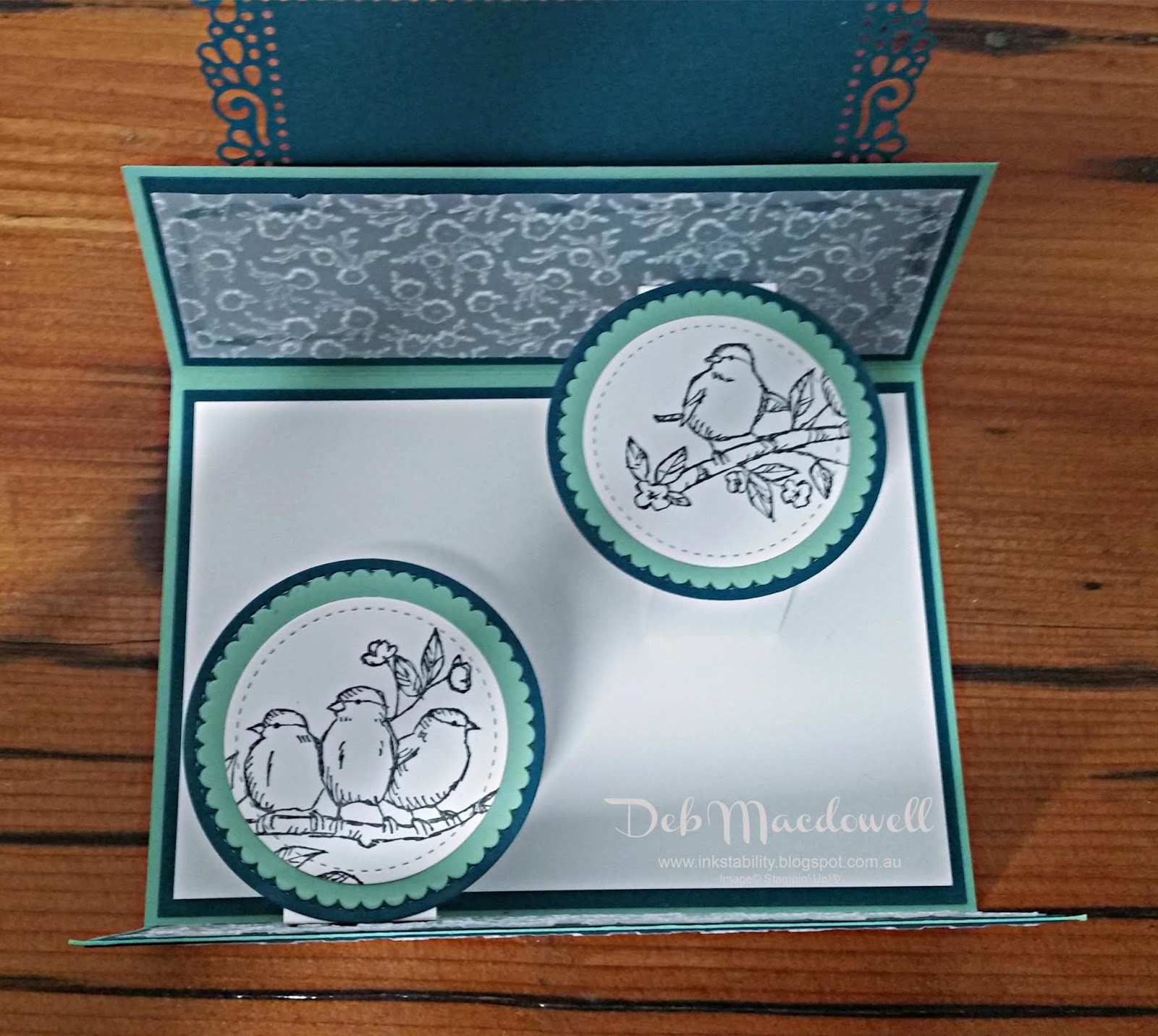Inkstability: Floating Gate Fold Card May 2020