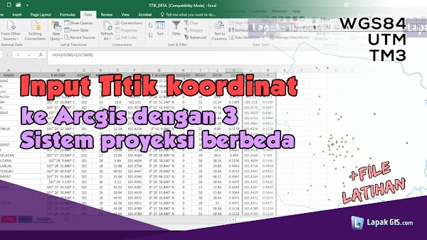 Cara Input Koordinat dari Excel ke Arcgis (UTM-TM3-WGS84) - Lapak GIS