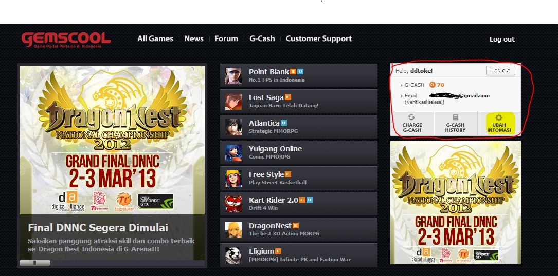 Gemscool Lost Saga - multigreenway