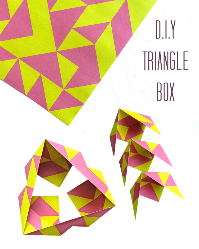 KAAM {hand-made}: d.i.y origami triangle box