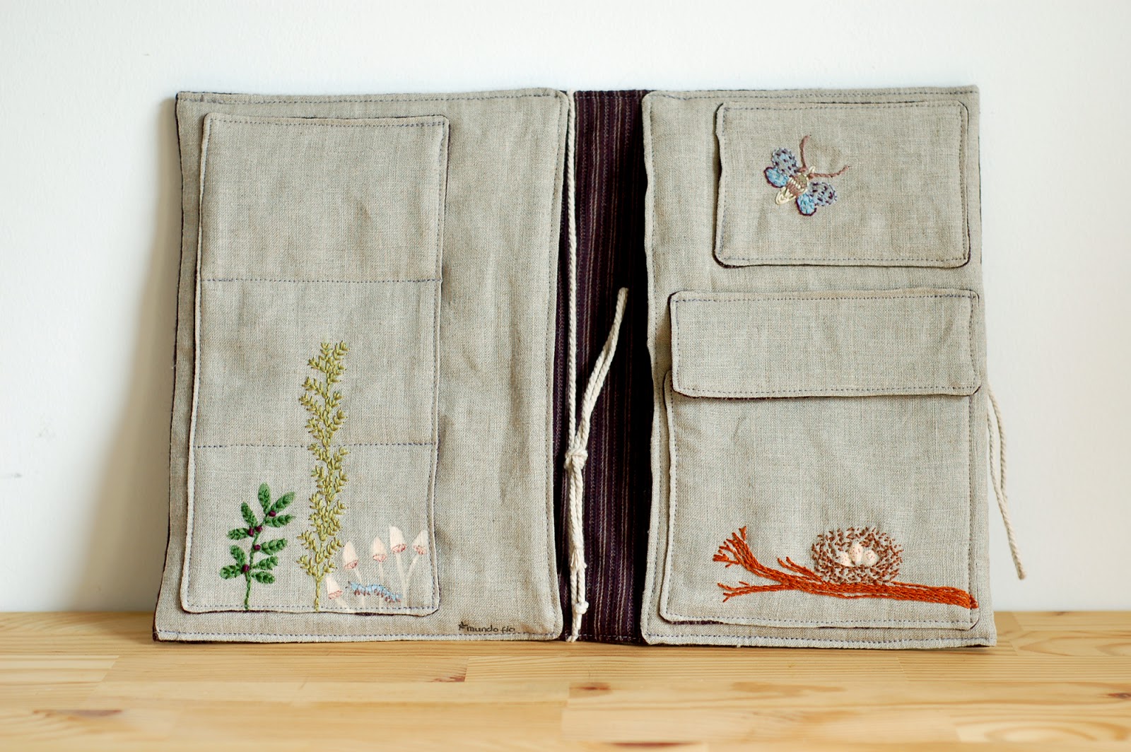 mundo flo: Custom order: campfire notebook case