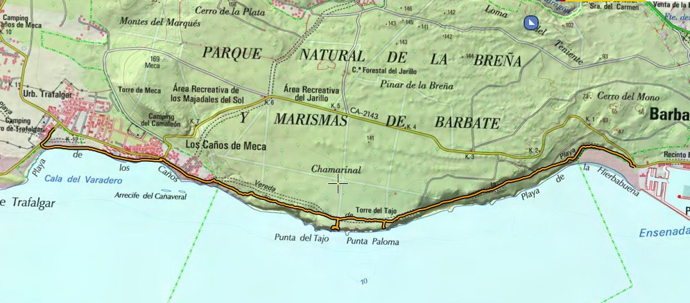 Club Montañero Ocho Miles Suabia: Ruta: Acantilados de Barbate y ruinas ...