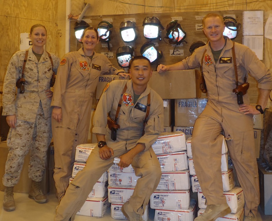 Care Packages for Soldiers: Marines in Afghanistan opening care packages