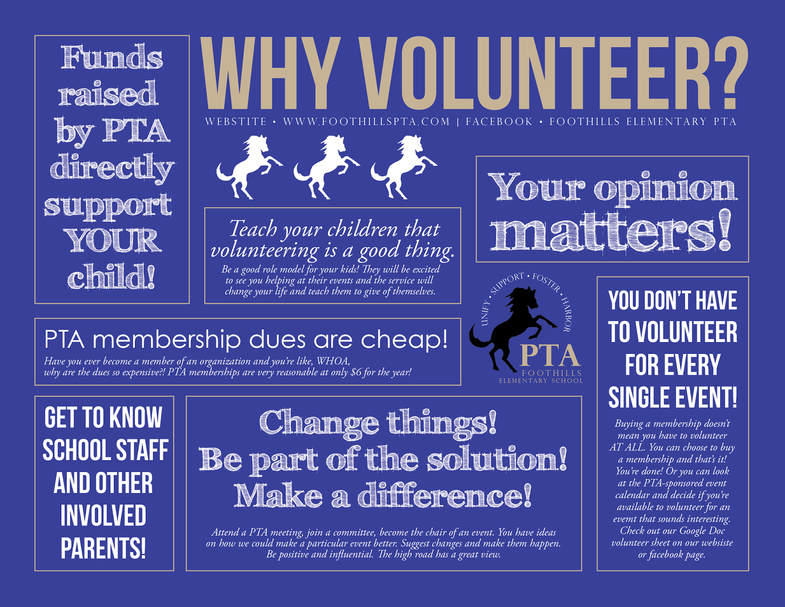 Foothills Elementary PTA: Volunteer for PTA