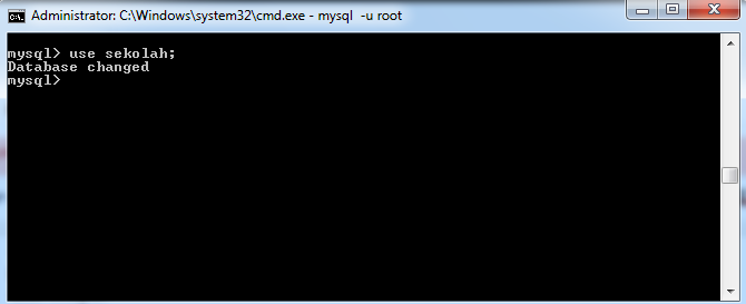 Perintah Dasar MySQL dengan Command Prompt