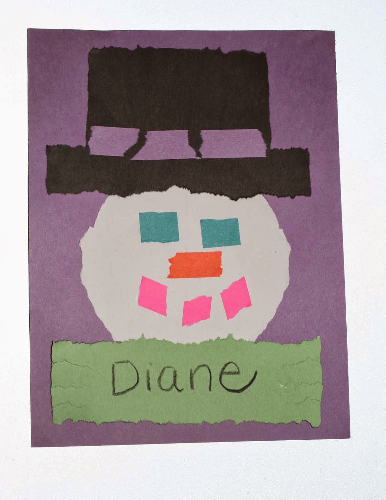 Rip & Tear Snowmen - Classroom Freebies