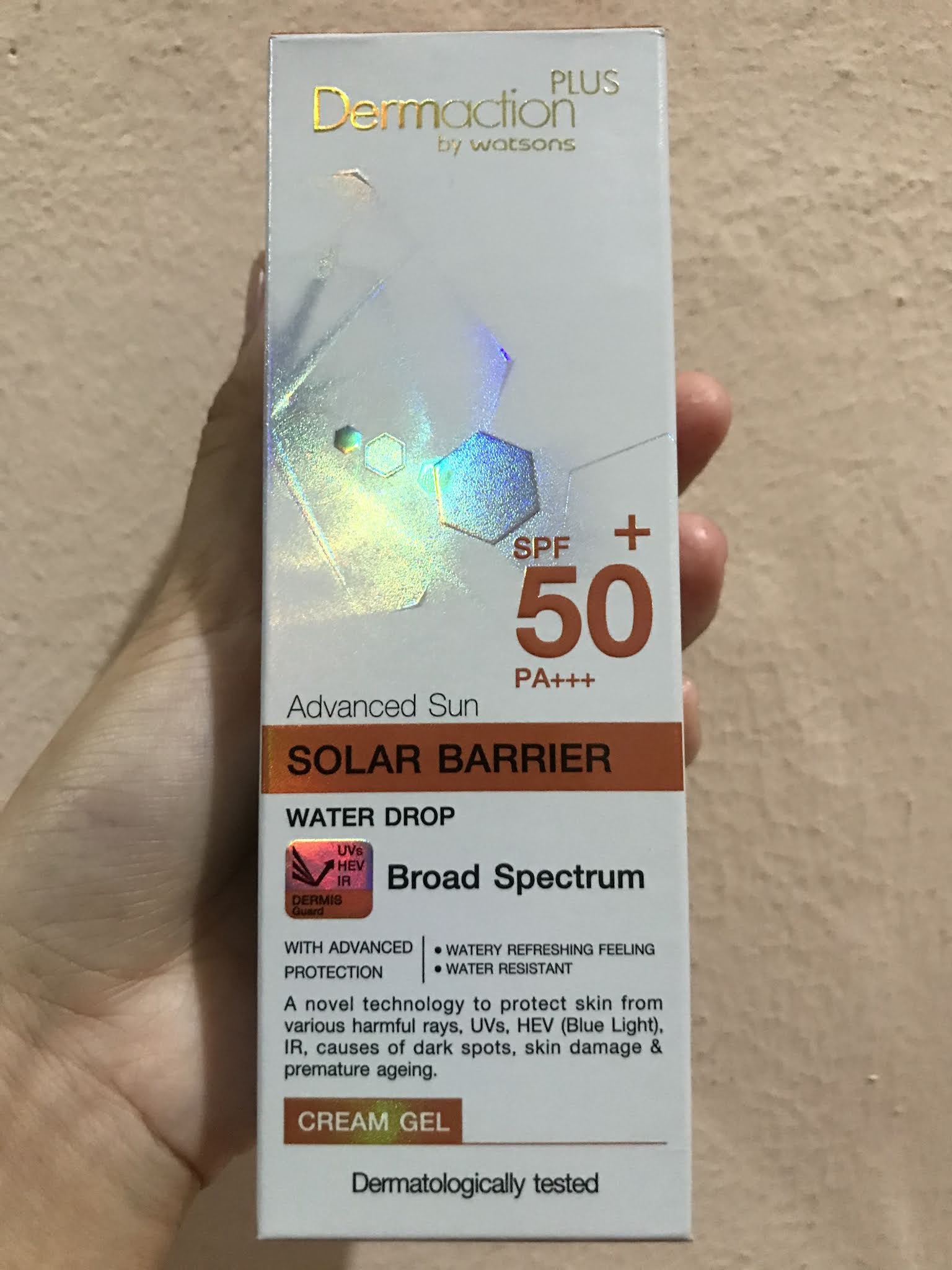 Skincare review : Dermaction by Watsons Advanced Sun Solar Barrier ...