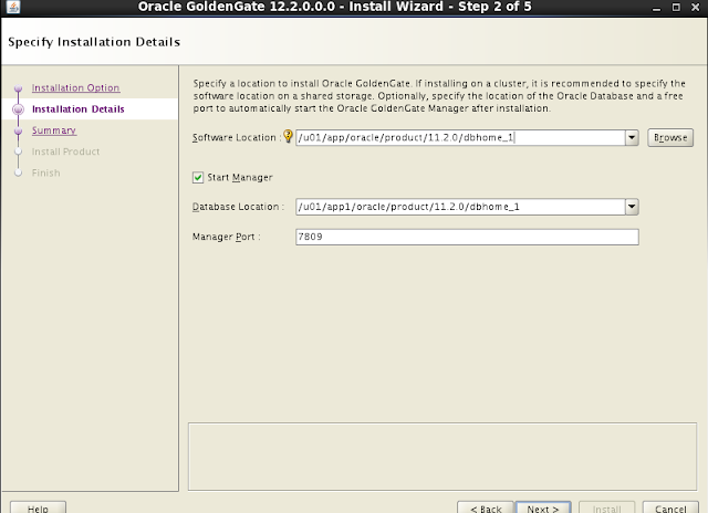 Oracle DBA Quick Notes: Oracle GoldenGate 12c Installation