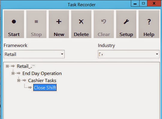 Dynamics AX: AX 2012 Retail POS Task Recorder