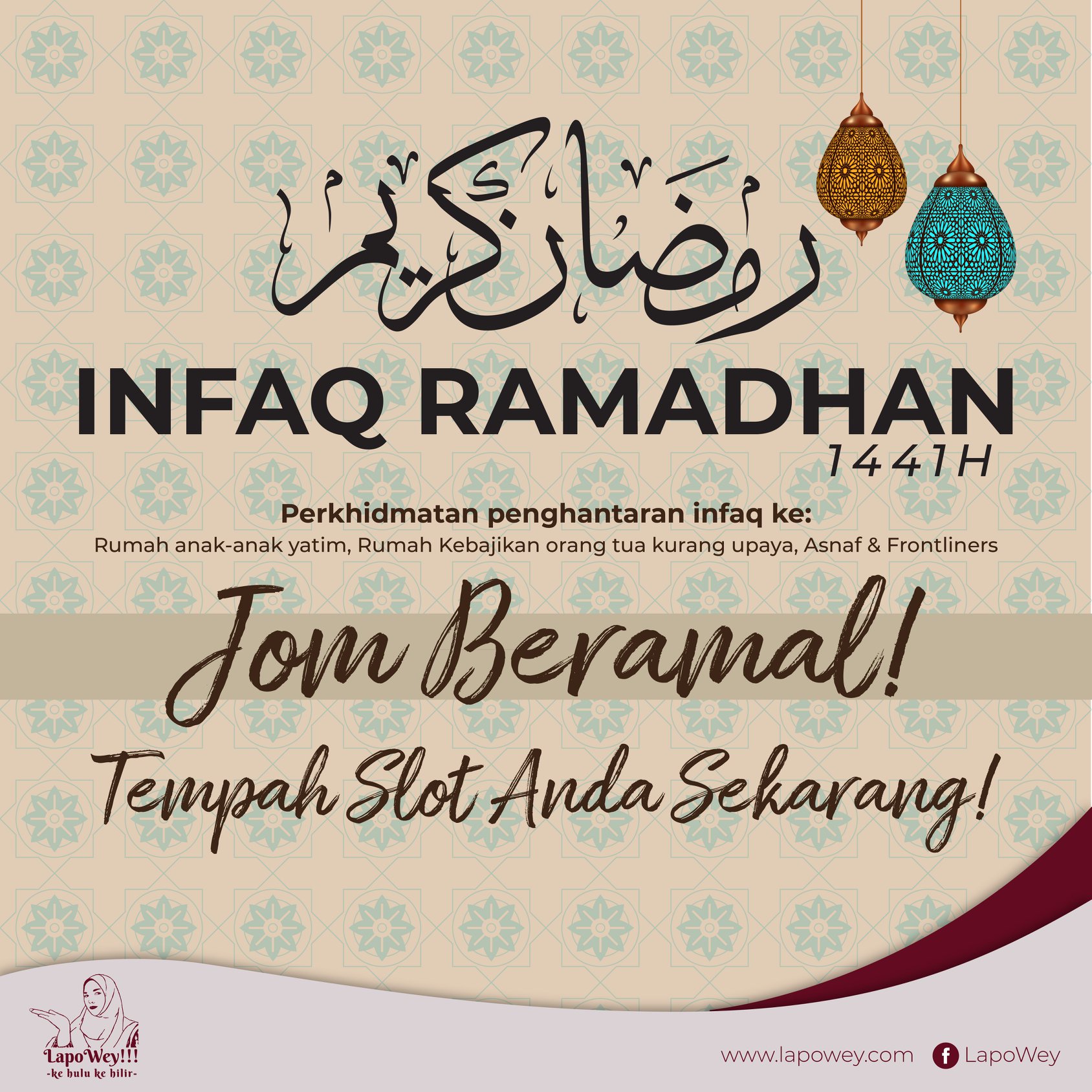 JOM INFAQ RAMADHAN BERSAMA 'LAPOWEY'