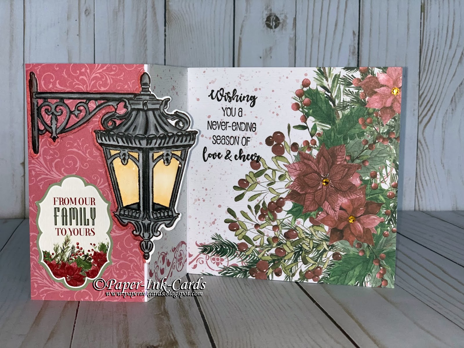 Paper-Ink-Cards: Quick but Elegant Christmas Cards using Designer Papers