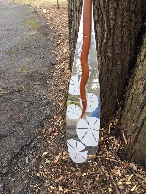 Paddle Making (and other canoe stuff): Kent Lund's Metal Folk Art Paddle