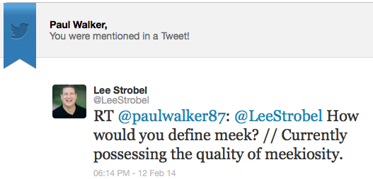 As above, so below: Who are the meek?