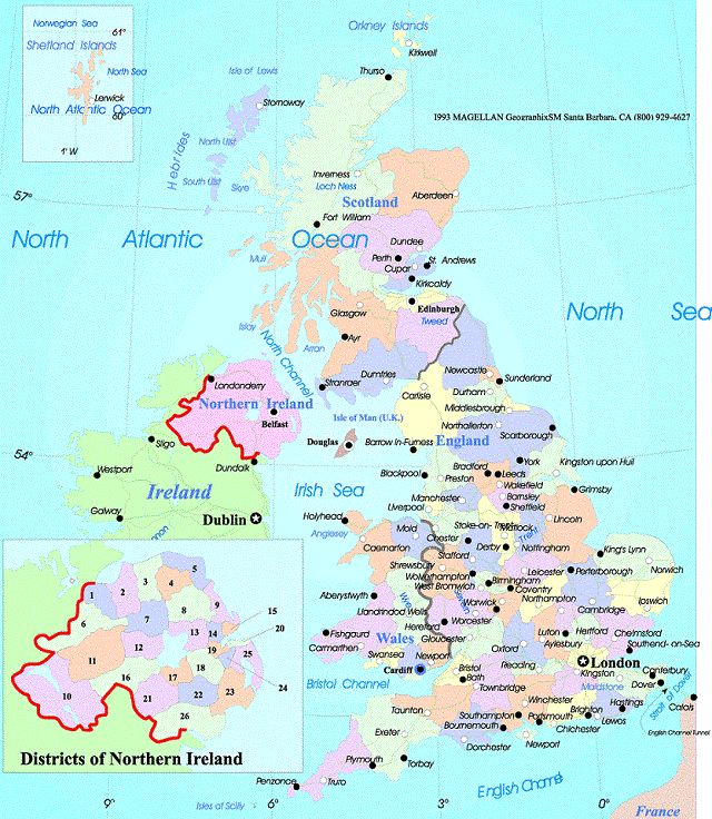 Map of UK Region | Map of UK