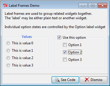 Py In My Eye: Tkinter Labelframe Demo