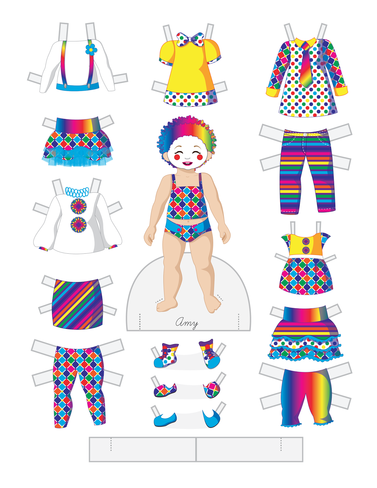 Paper Doll School: Toddler Fashion Friday - Amy