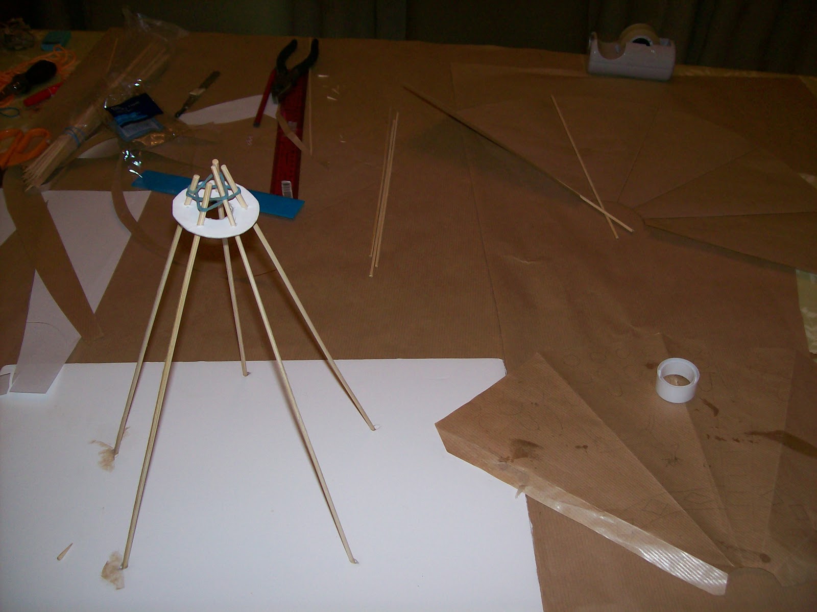 All sorts...: Dad's school project - building a Teepee