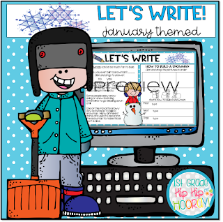 1st Grade Hip Hip Hooray!: Let's Write January!