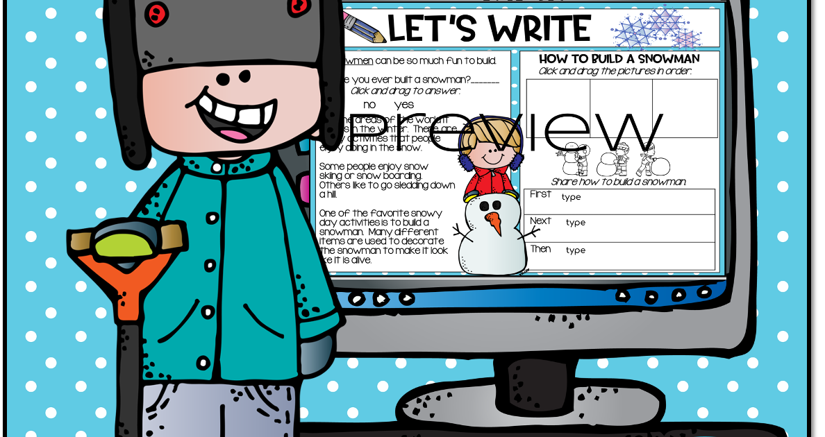 1st Grade Hip Hip Hooray!: Let's Write January!